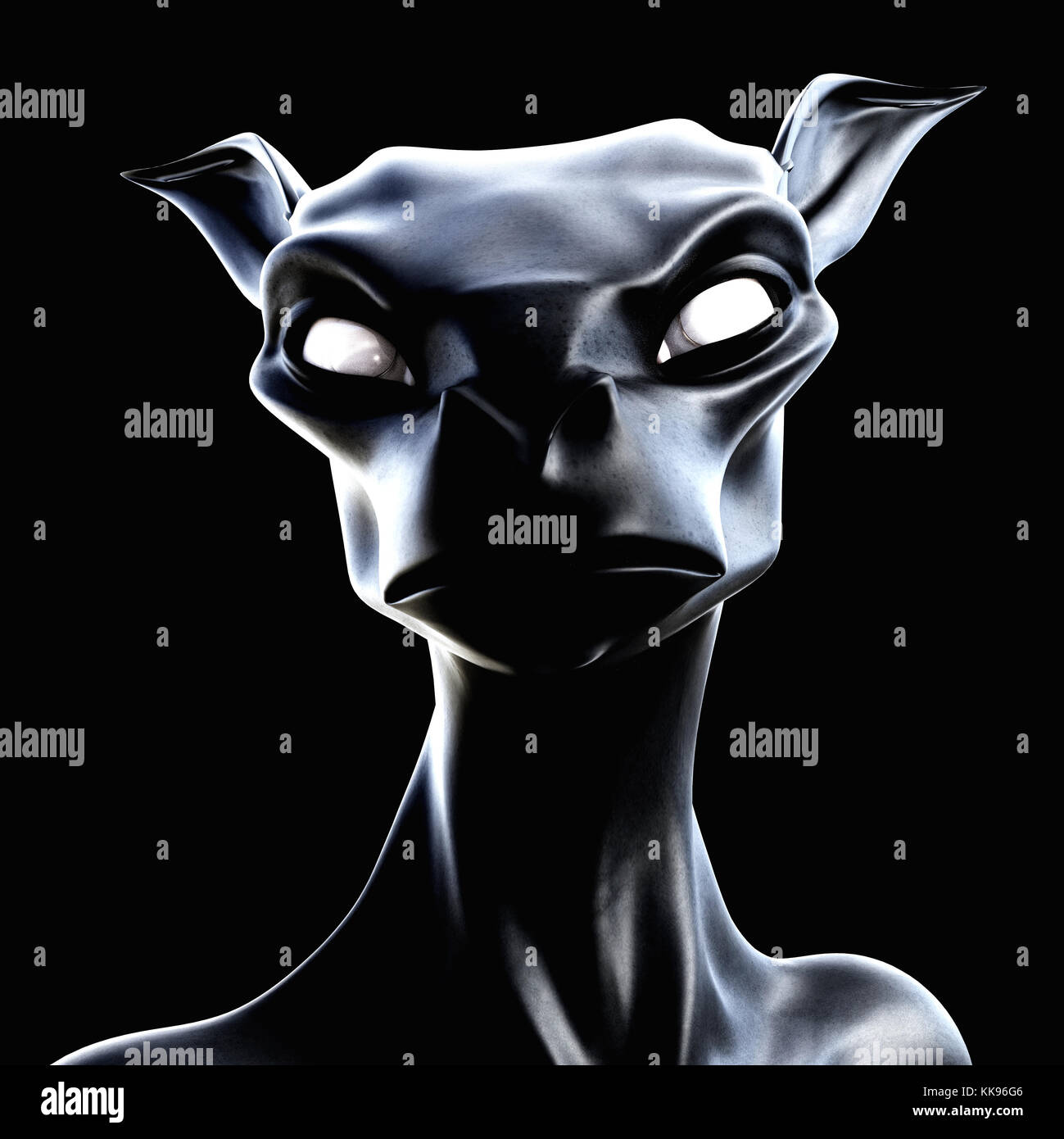 Digital 3D Illustration of a creepy Creature Stock Photo - Alamy