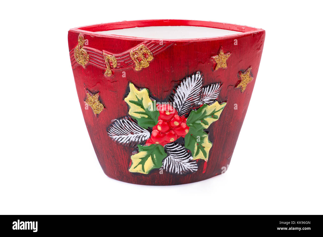 Plant pot isolated on white background Stock Photo - Alamy