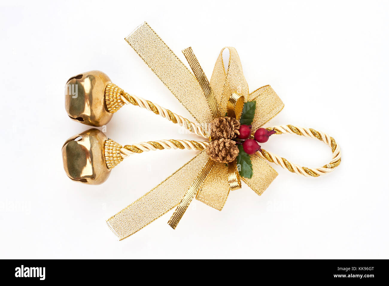 Golden jingle bells christmas Cut Out Stock Images & Pictures - Alamy