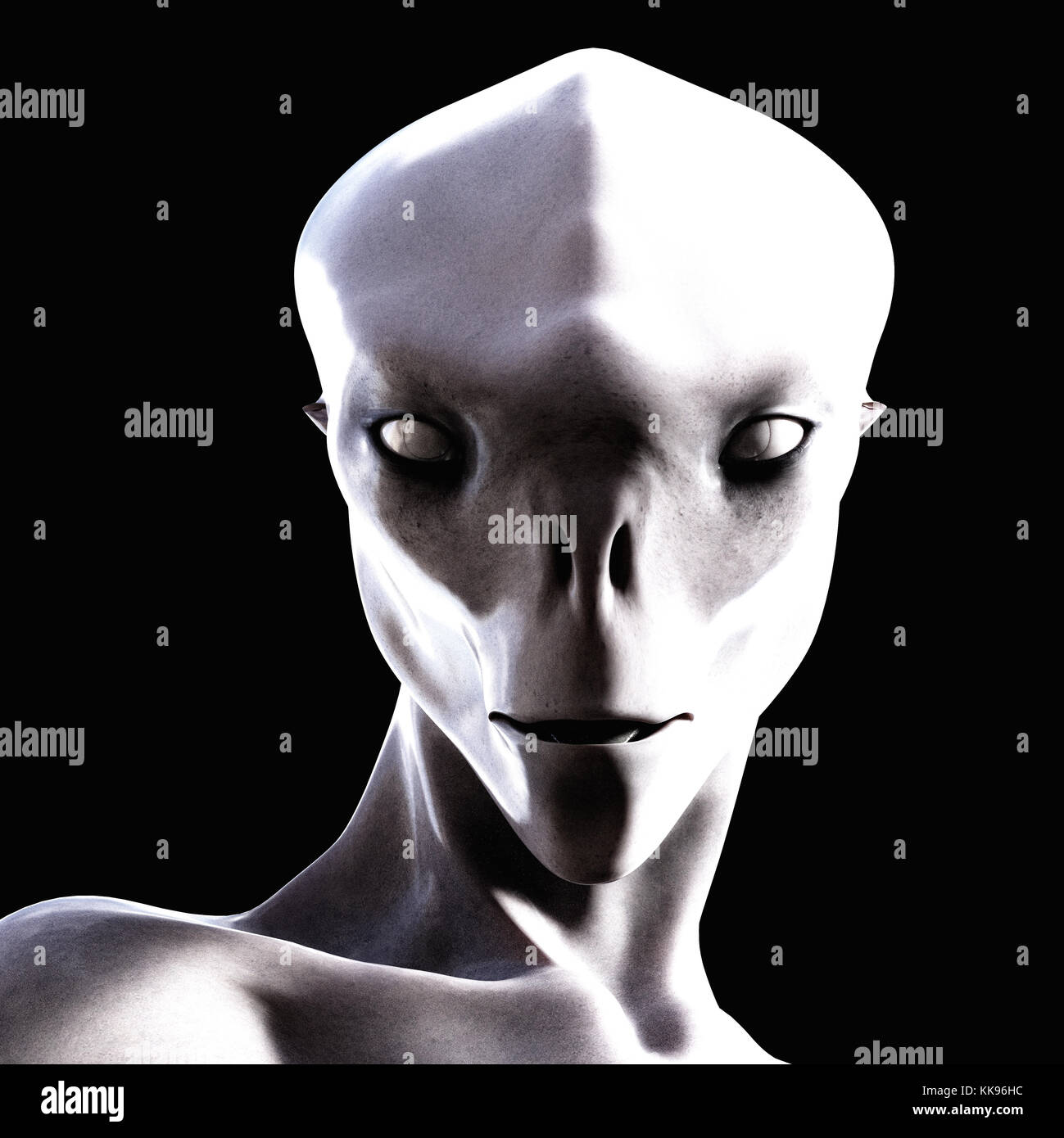Digital 3D Illustration of a creepy Creature Stock Photo - Alamy