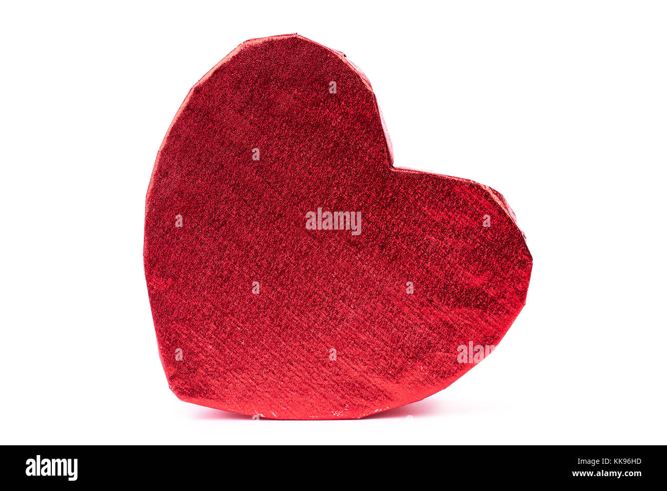 Heart shaped red gift box Stock Photo - Alamy