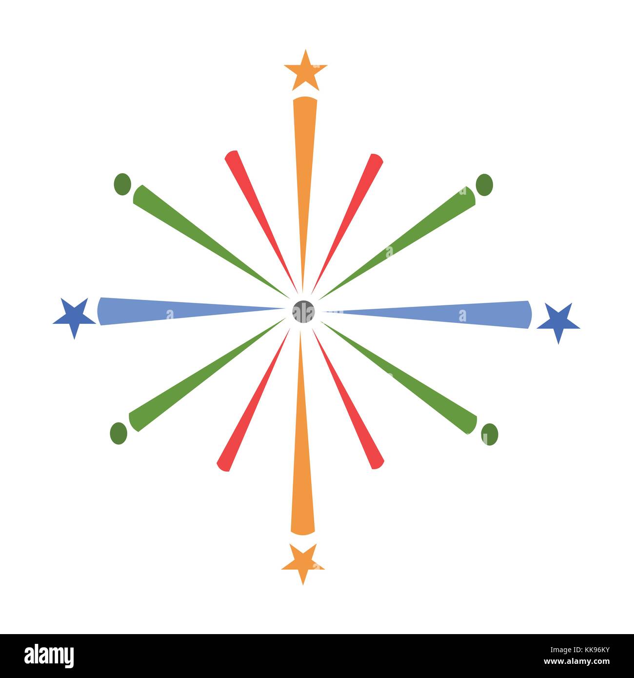 Simple Firework Explosion Vector Graphic Illustration Design Stock ...
