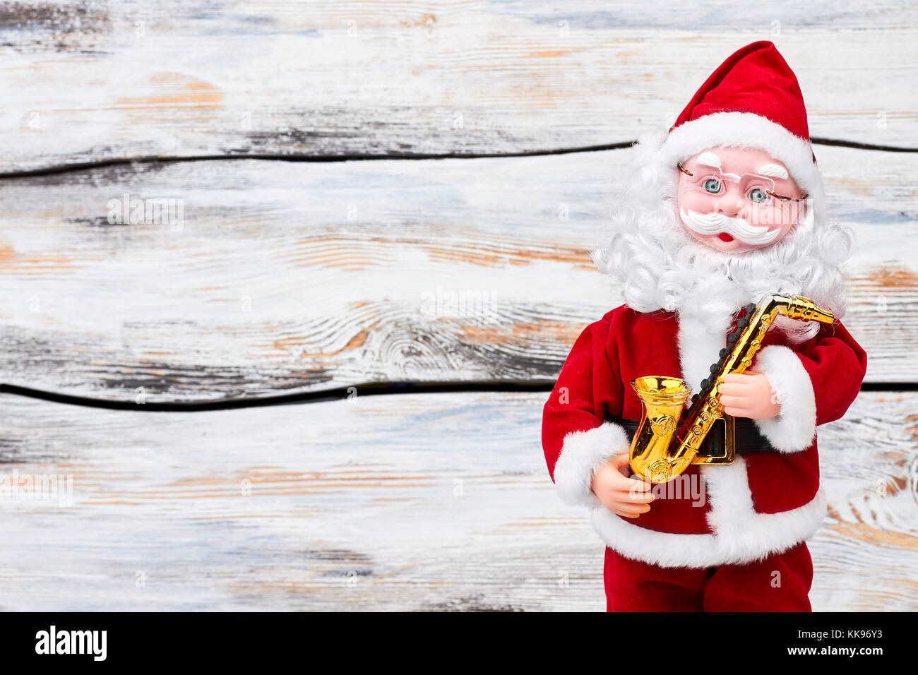 Santa Claus Toy With Saxophone High Resolution Stock Photography and ...