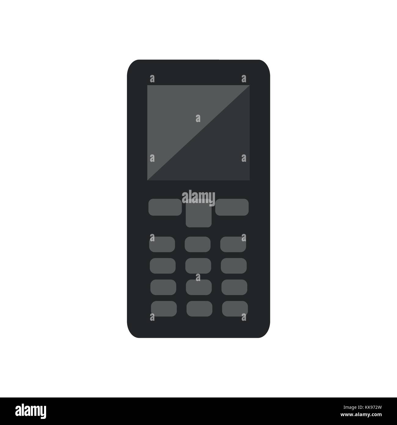 Classic Mobile Phone Vector Graphic Illustration Design Stock Vector ...