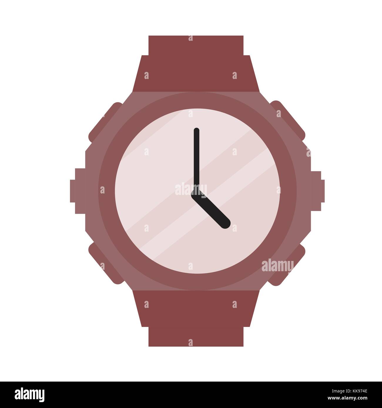 Sporty Modern Wristwatch Vector Graphic Illustration Design Stock ...