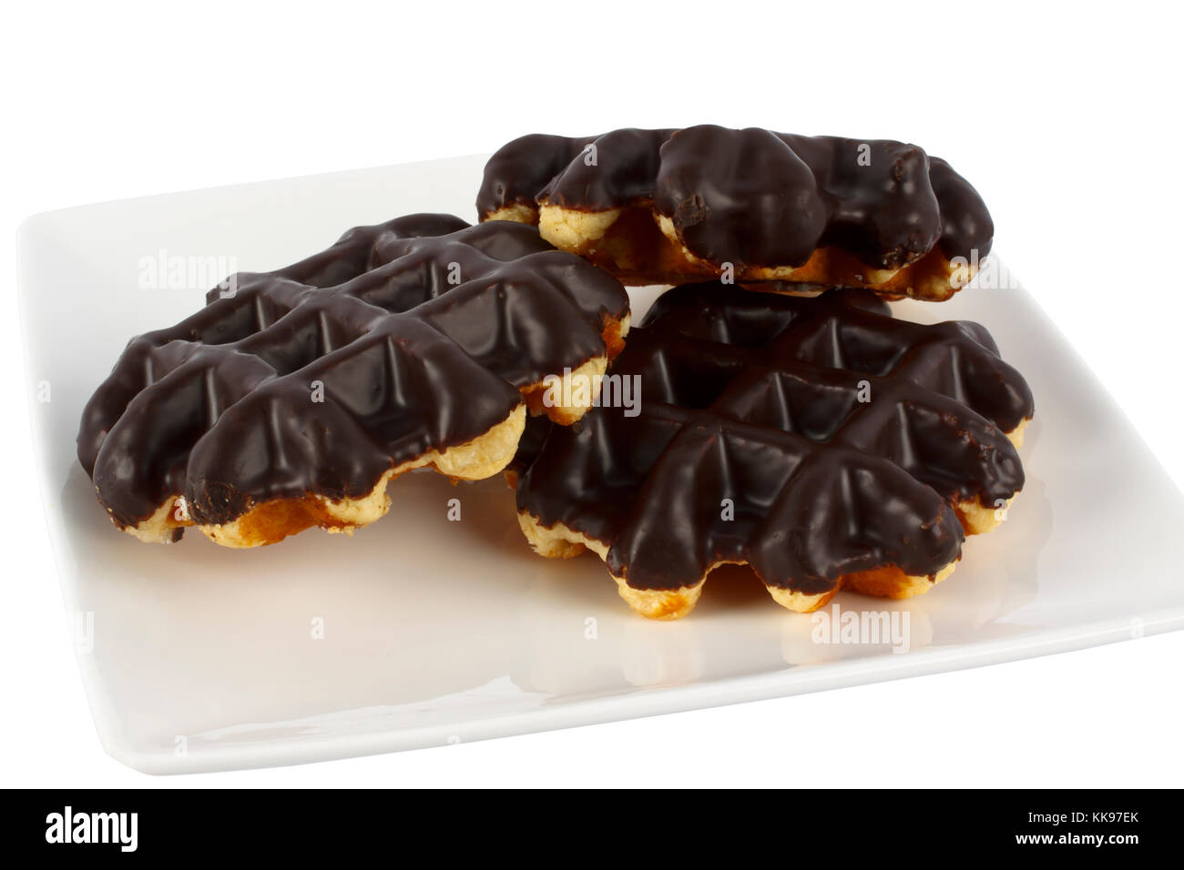 American waffles stack hi-res stock photography and images - Alamy