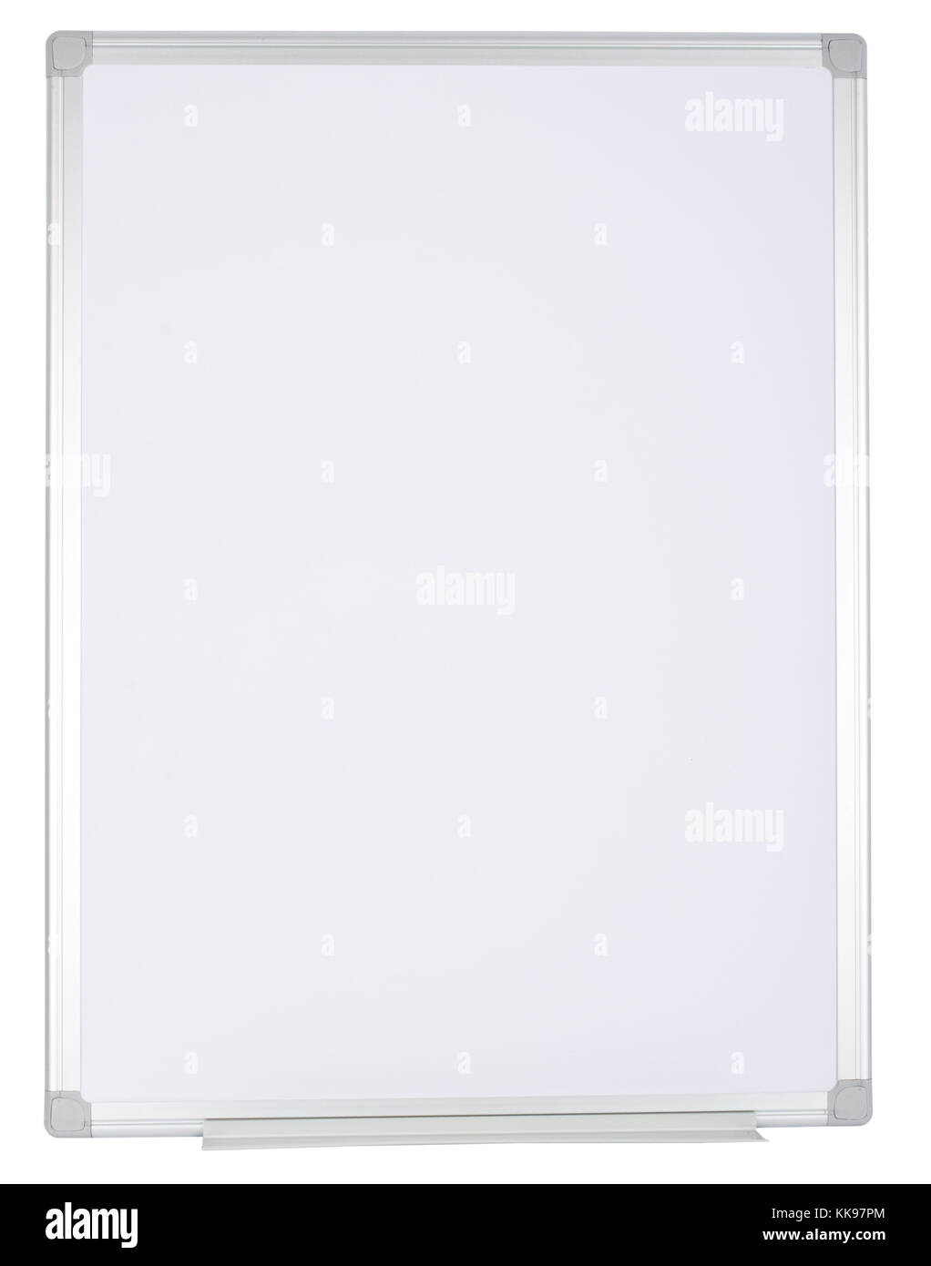 Magnetized empty whiteboard isolated on white background Stock Photo ...