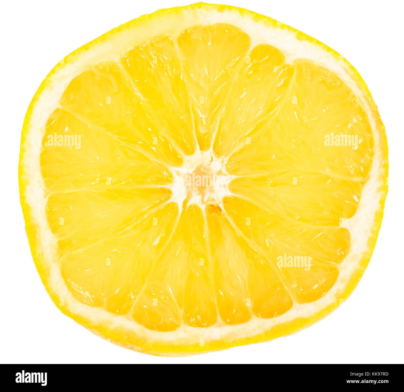 Slice of yellow grapefruit isolated on white background Stock Photo - Alamy