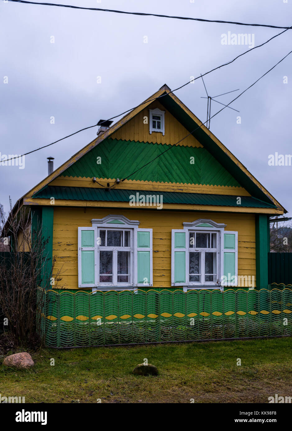 house in Studienka ( Studenka ), Belarus Stock Photo - Alamy