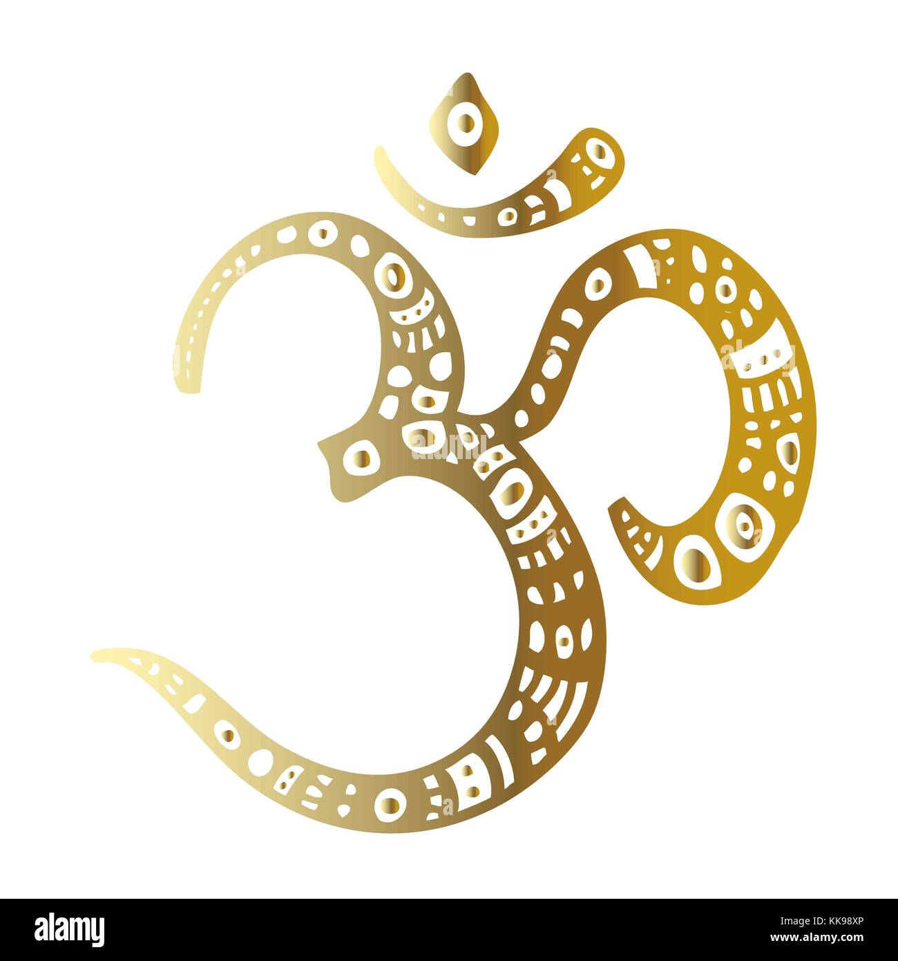 Ohm hand vector illustration Cut Out Stock Images & Pictures - Alamy