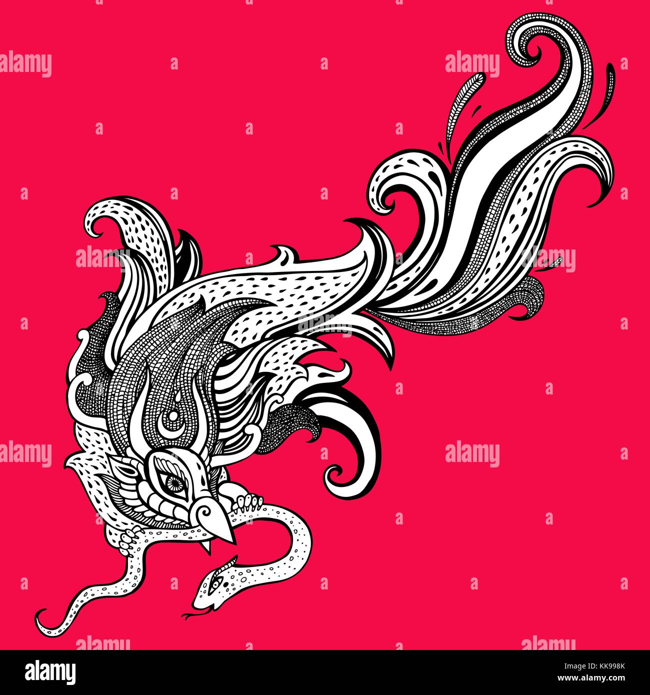 Mythical garuda Stock Vector Images - Alamy