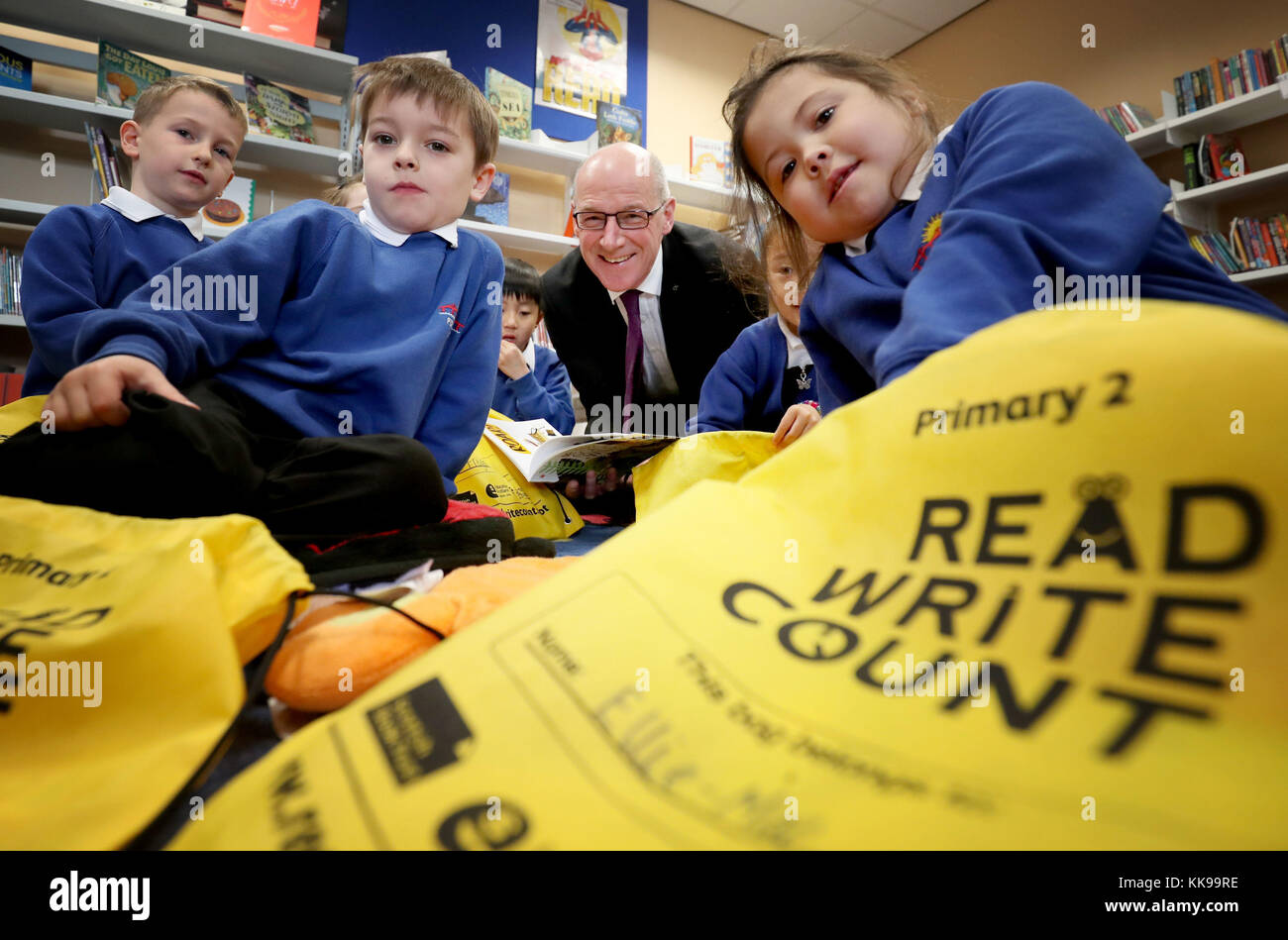 Deputy First Minister John Swinney celebrates Book Week Scotland with ...