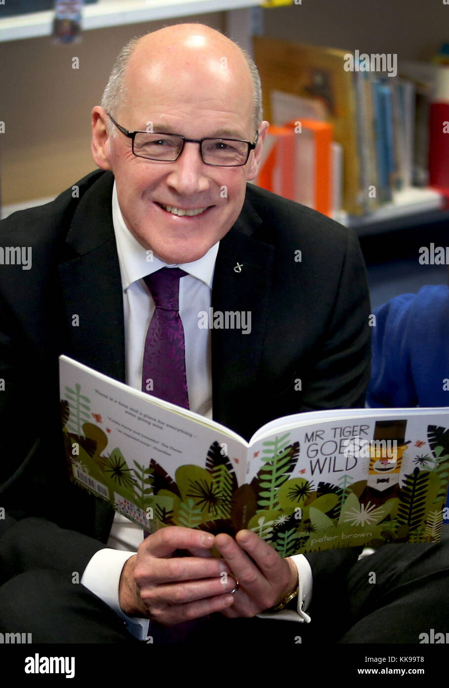 Deputy First Minister John Swinney celebrates Book Week Scotland with ...