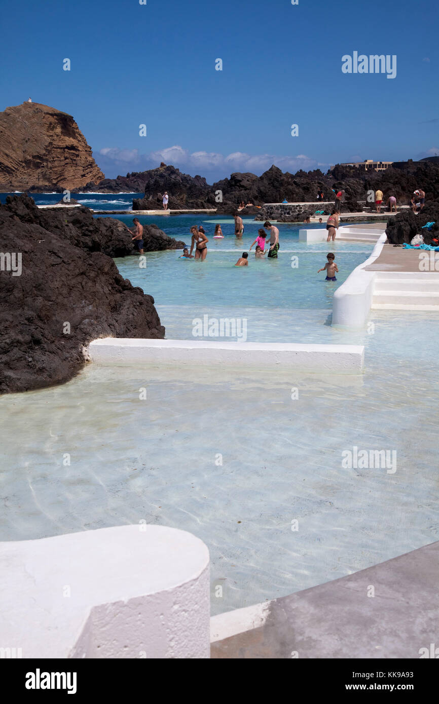 Public Tidal swimming Pool, Porto Moniz, Madeira , Portugal , Europe ...