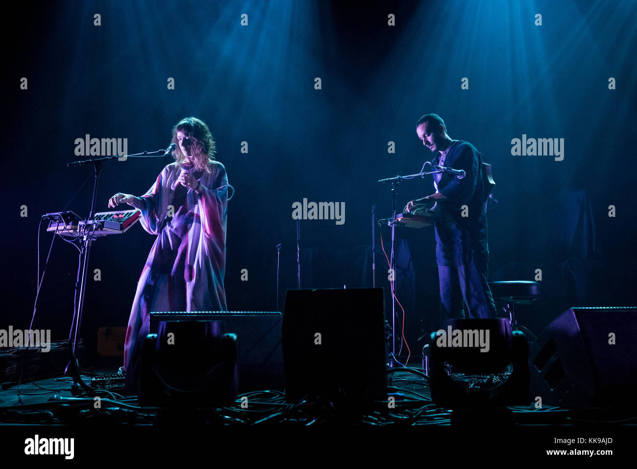 Buke and Gase performing live on stage at Coliseu dos Recreios in ...