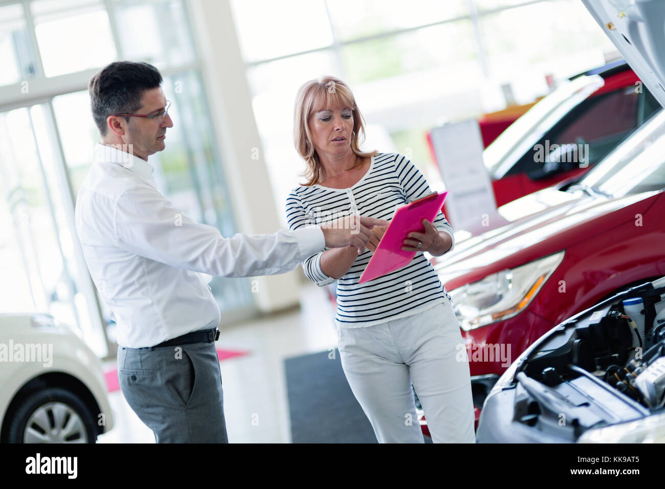 auto business, car sale, consumerism and people concept Stock Photo - Alamy