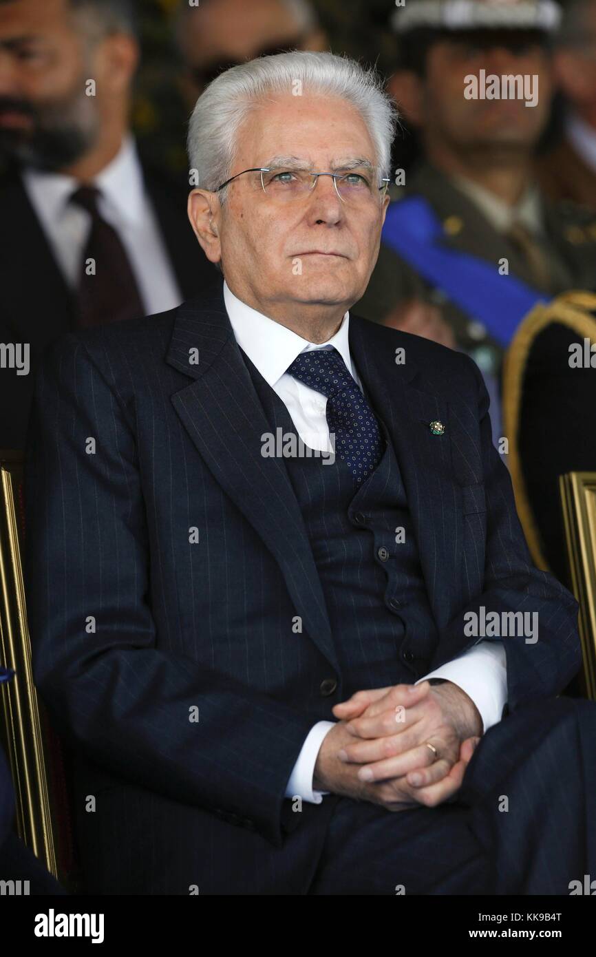 President of the Republic of Italy Sergio Mattarella attends the ...