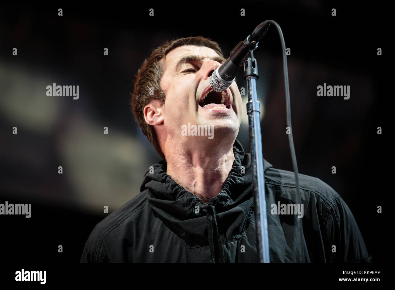 The English singer, songwriter and musician Liam Gallagher performs a ...