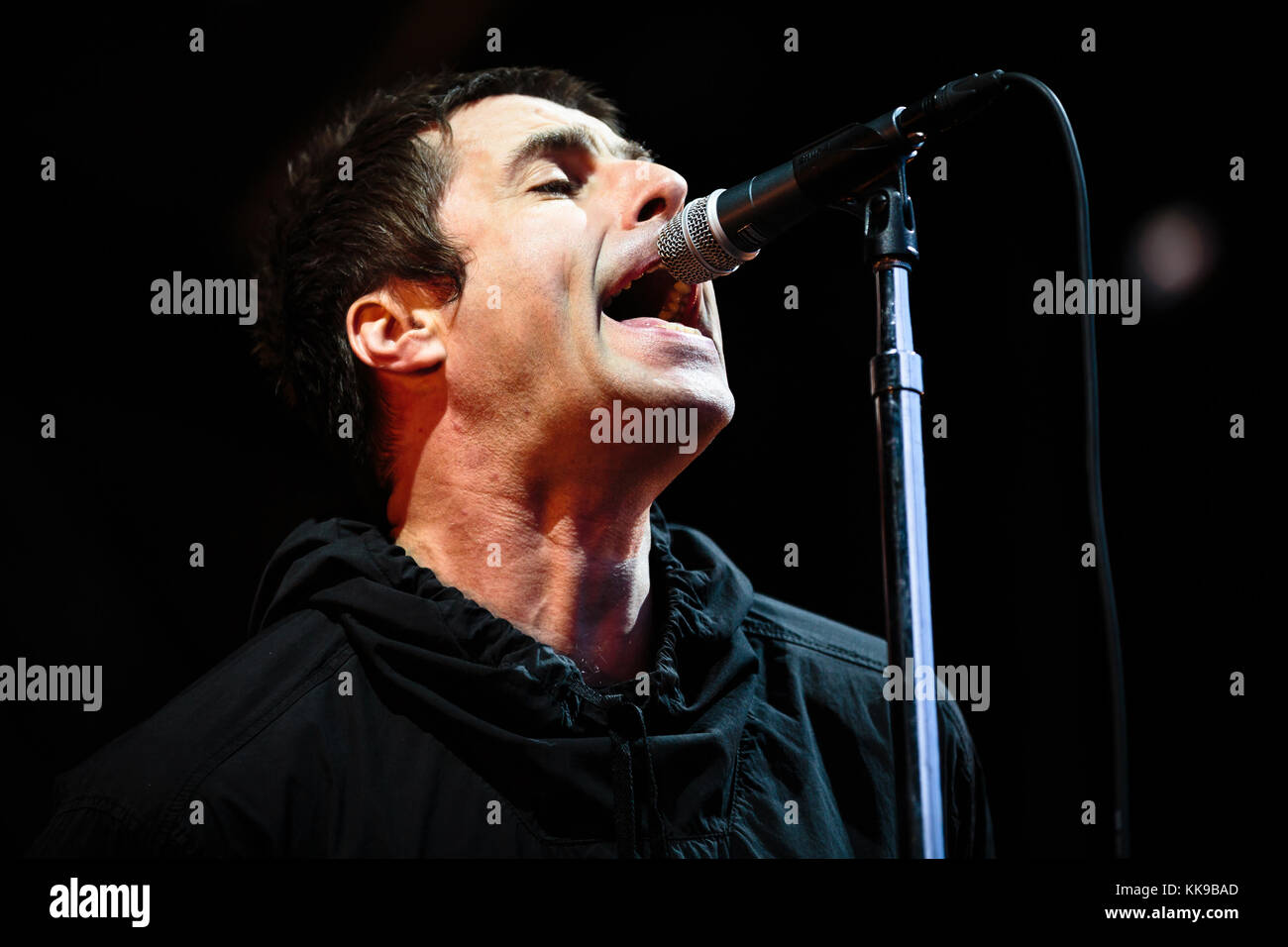 The English singer, songwriter and musician Liam Gallagher performs a ...