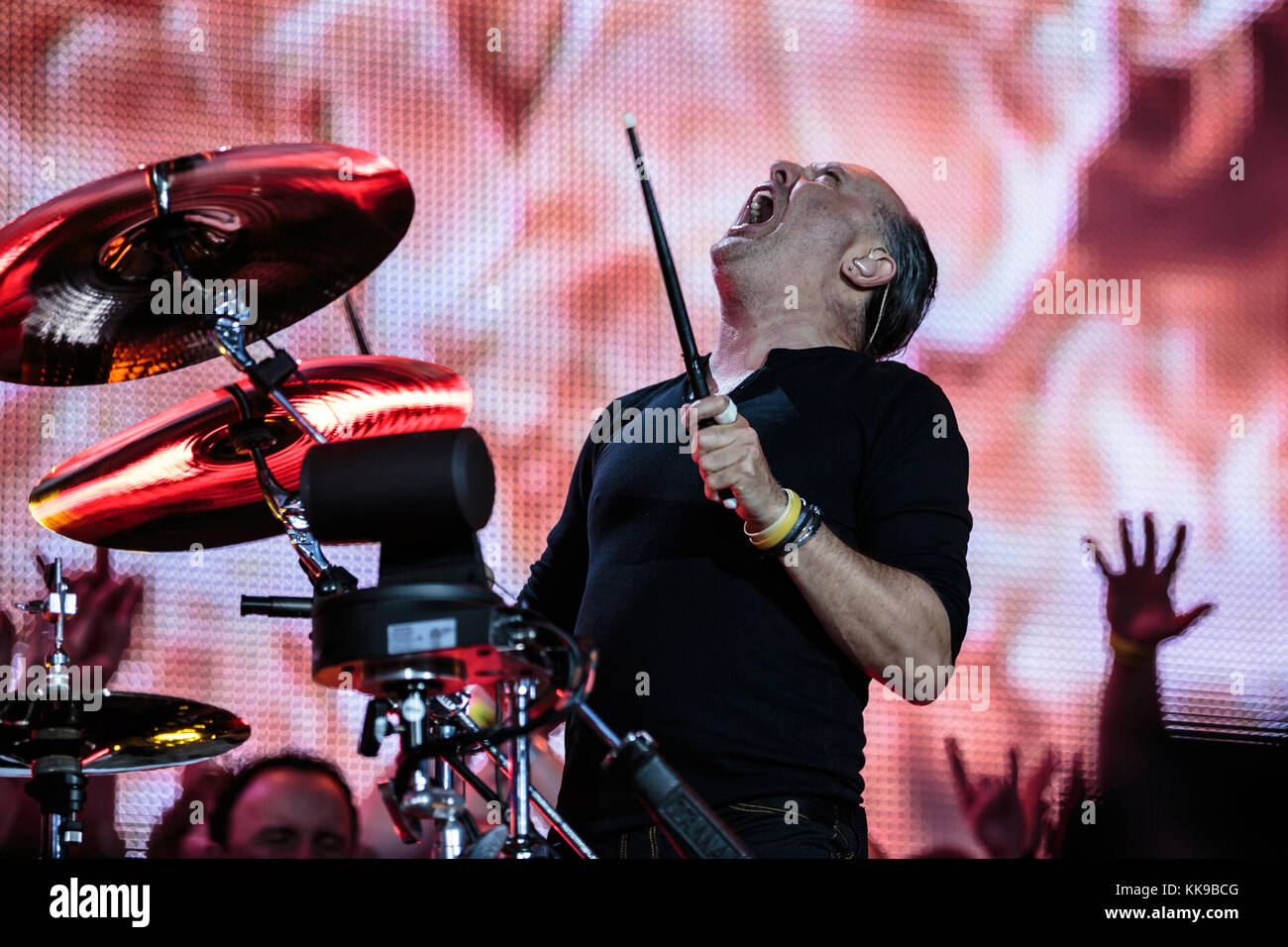The American heavy metal band Metallica performs a live concert at ...