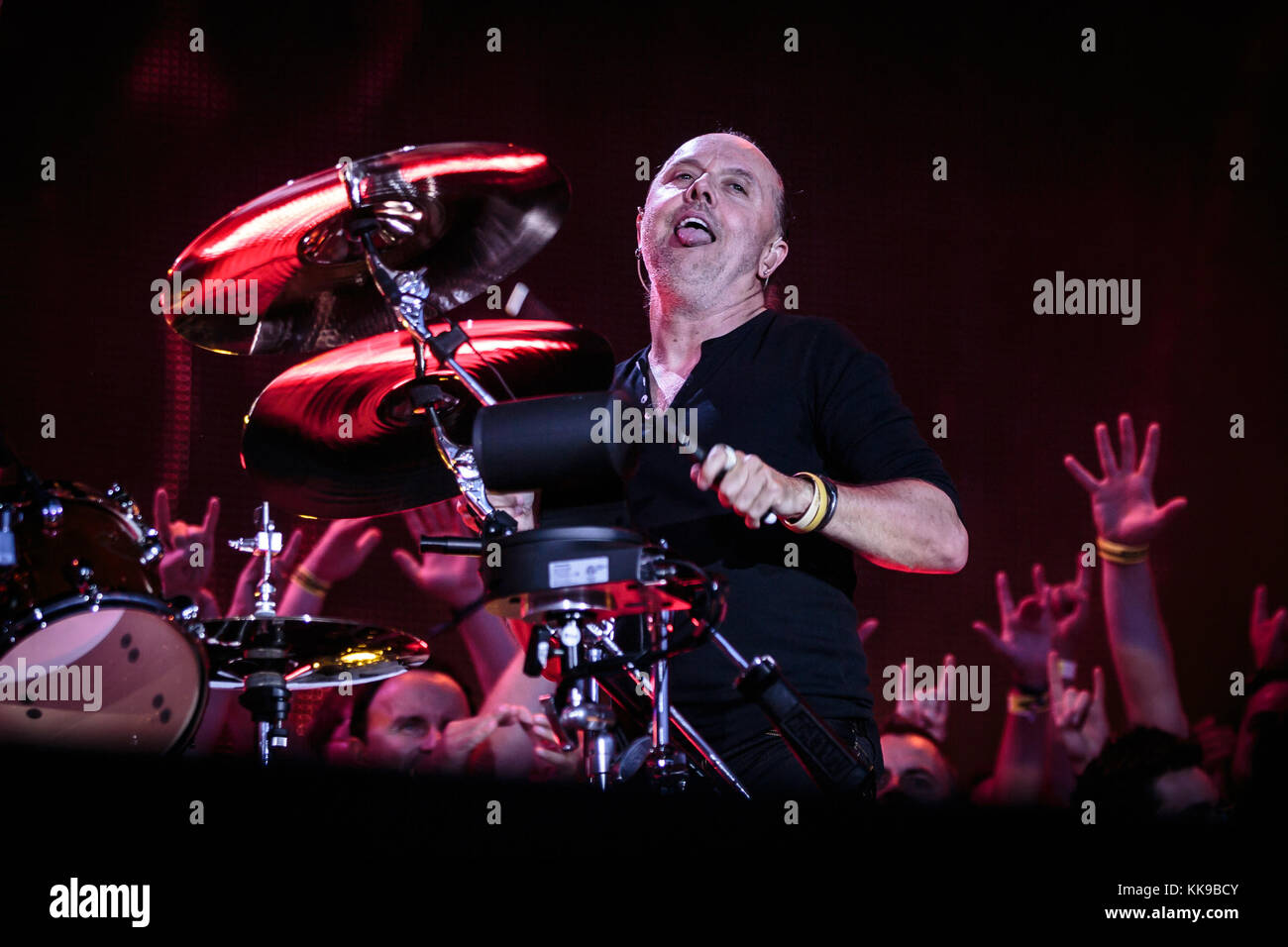 The American heavy metal band Metallica performs a live concert at ...