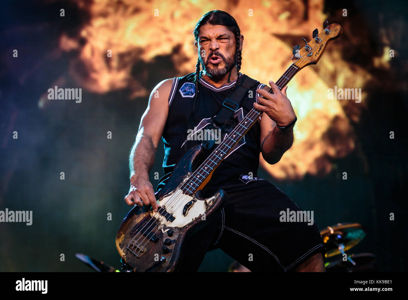 The American heavy metal band Metallica performs a live concert at ...