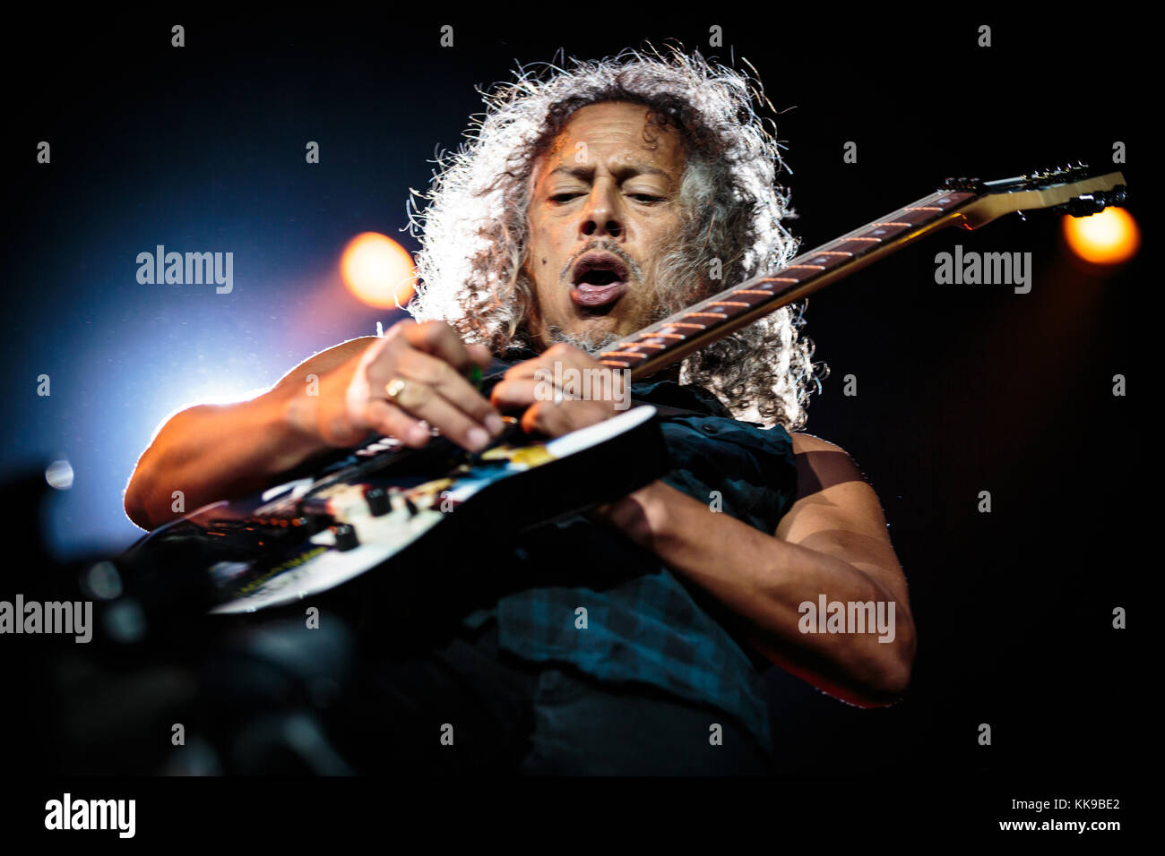 The American heavy metal band Metallica performs a live concert at ...