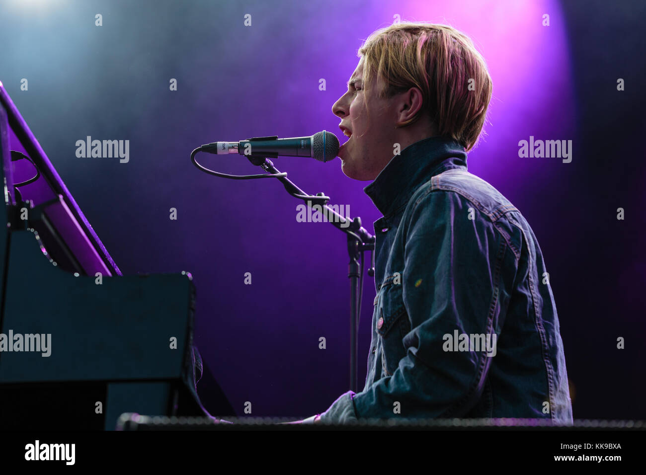 The English singer-songwriter and musician Tom Odell performs a live ...