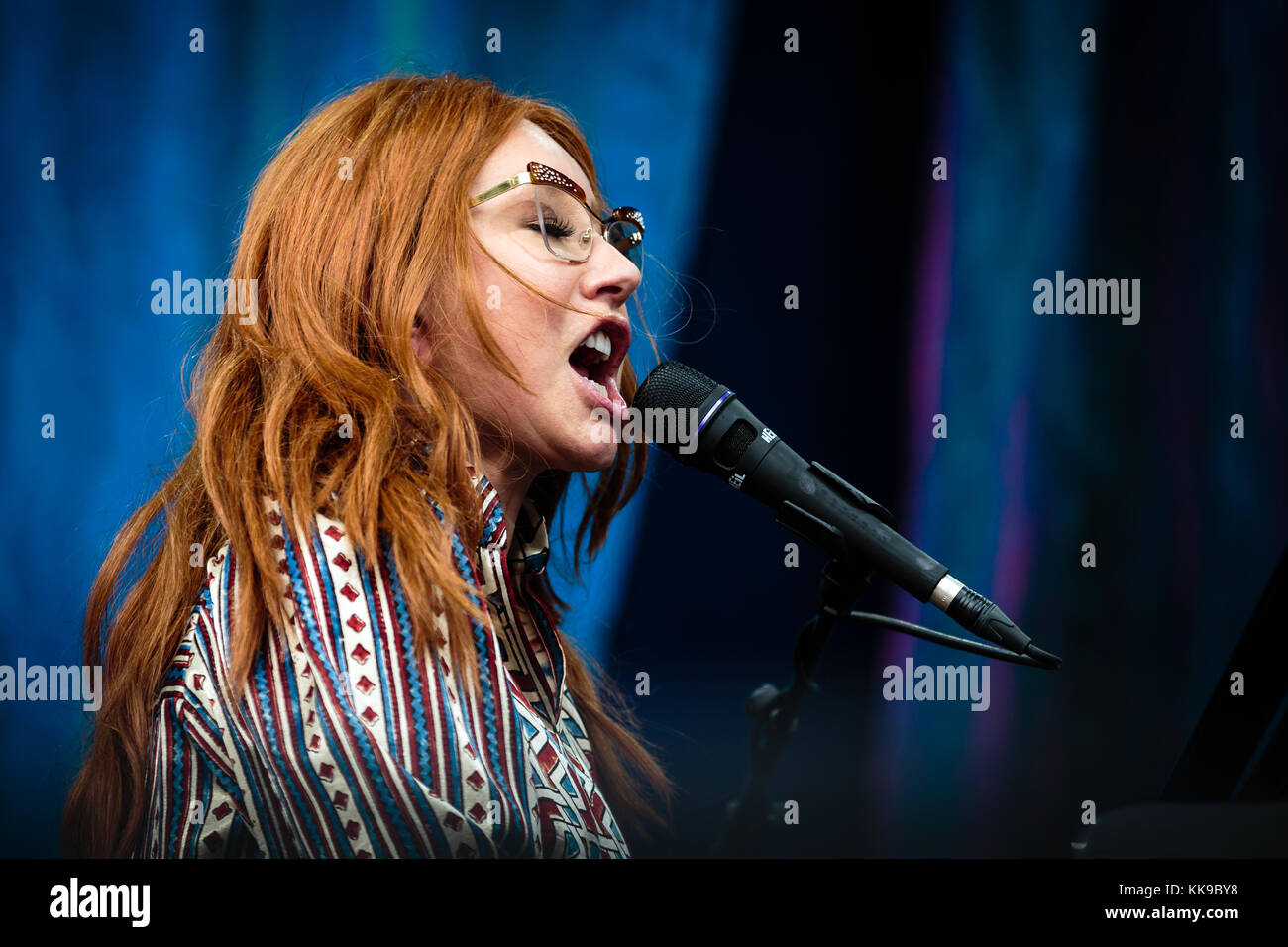 The American singer, songwriter and pianist Tori Amos performs a live ...