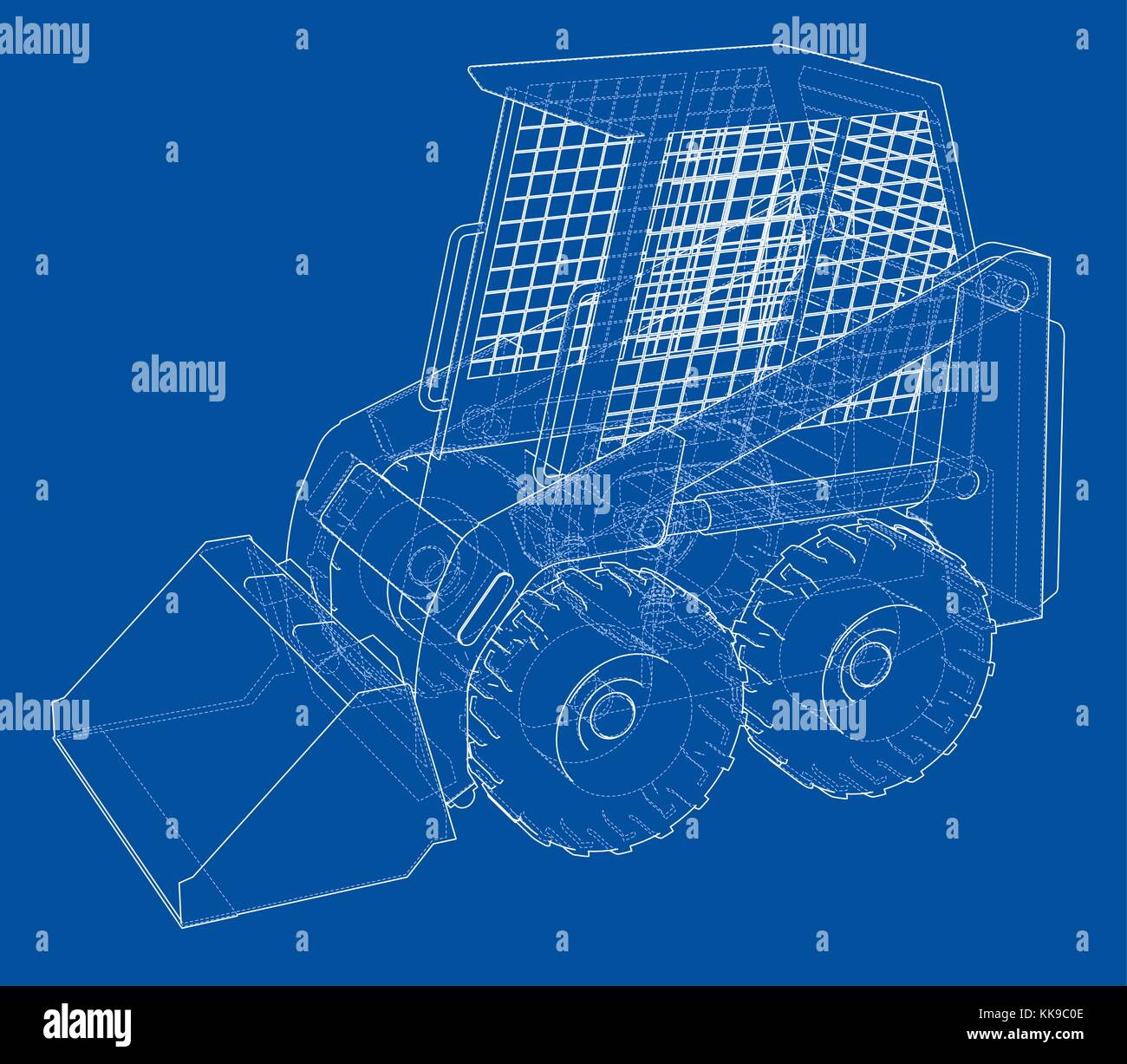 Mini loader. Vector illustration Stock Vector Image & Art - Alamy