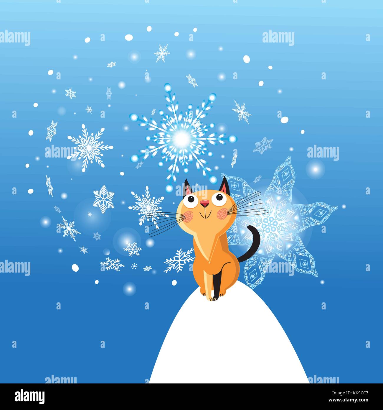 On bright winter day Stock Vector Images - Alamy