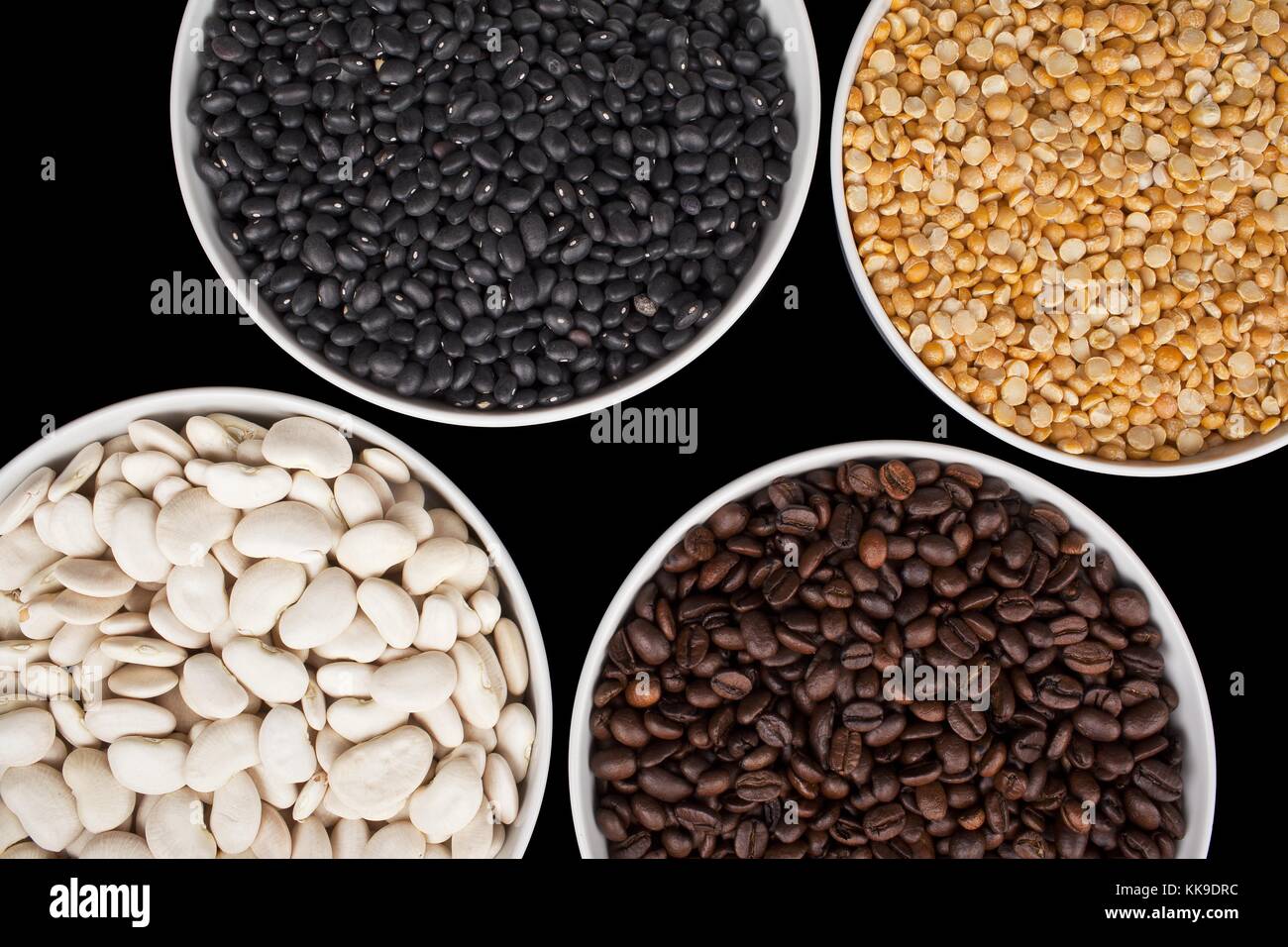 assorted beans in white bowl Stock Photo - Alamy
