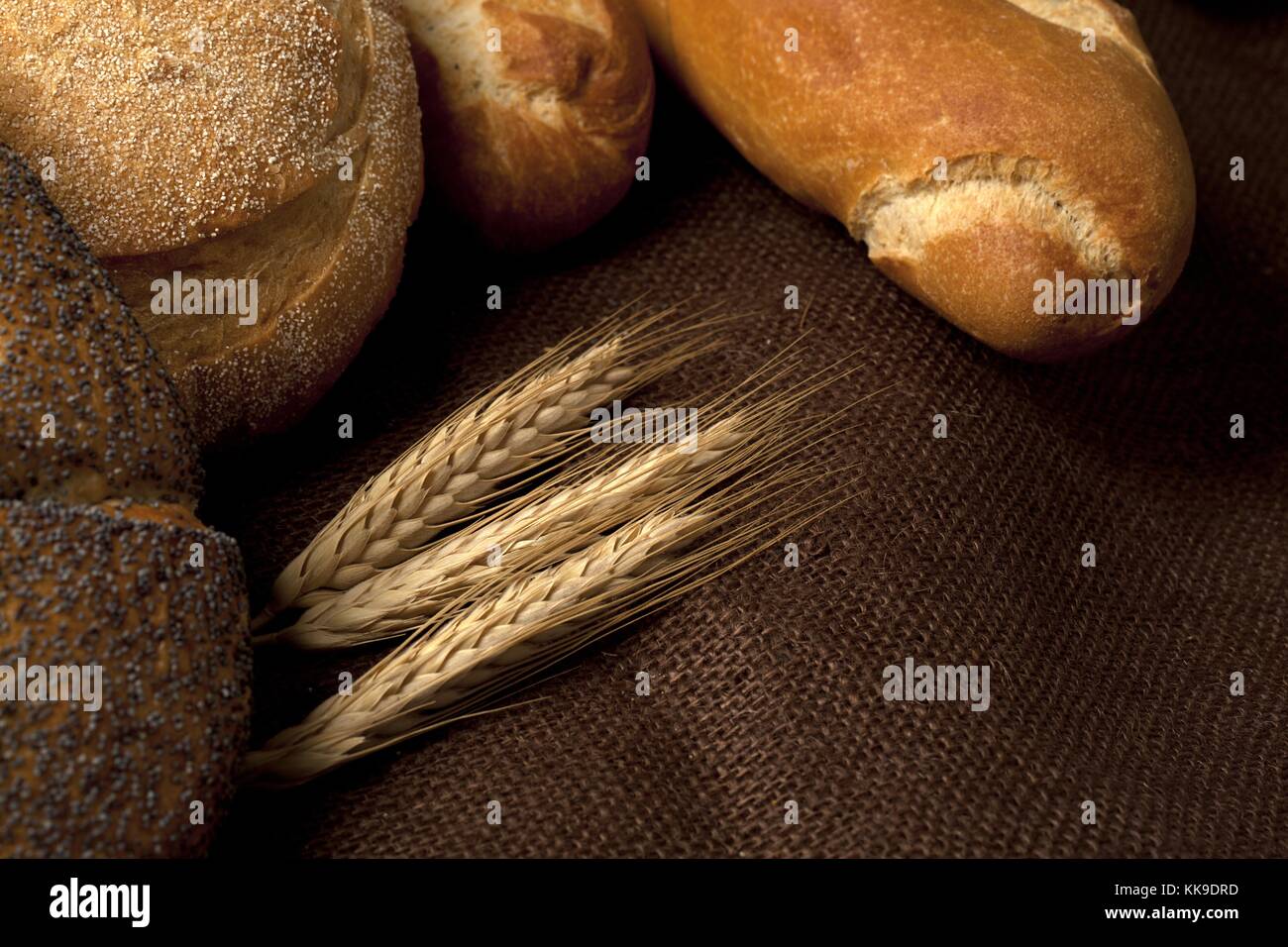 assorted delicious bread Stock Photo - Alamy