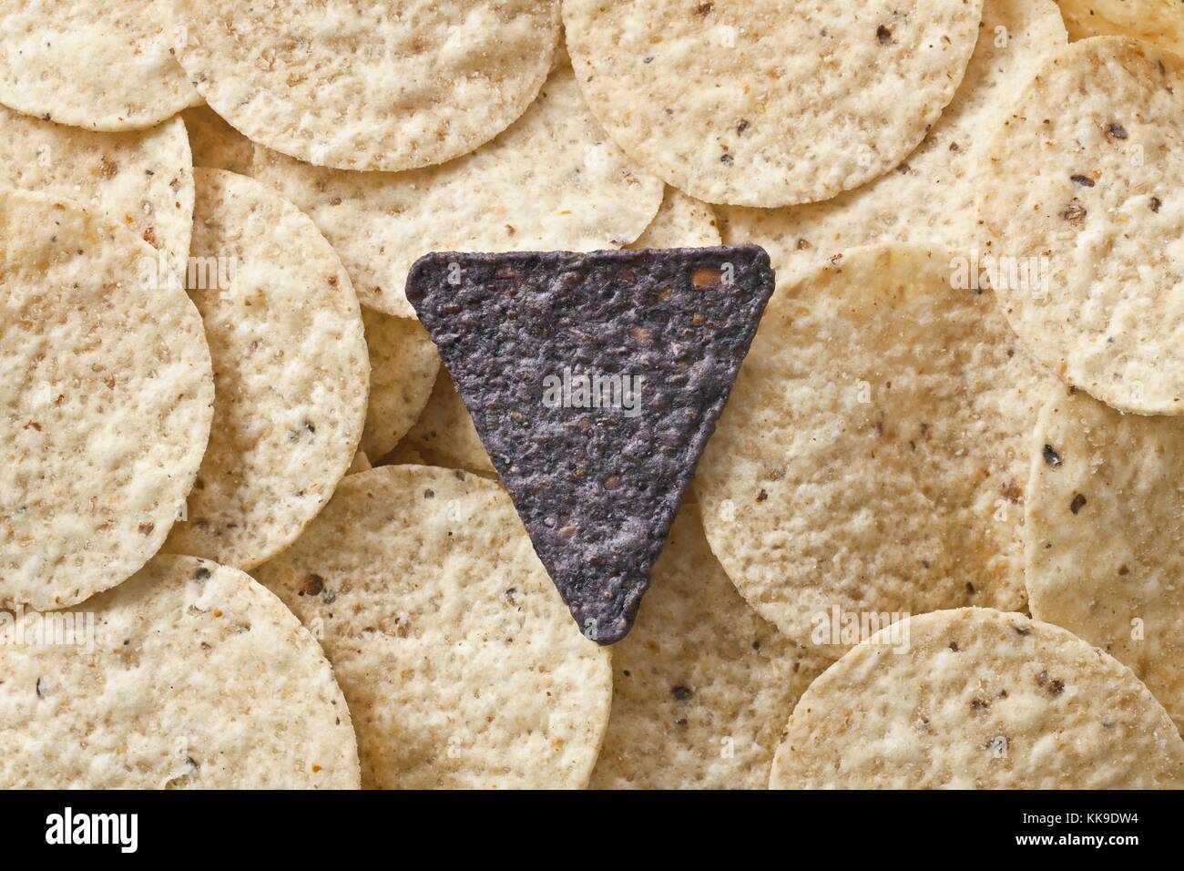 blue nachos with tortilla chips Stock Photo - Alamy