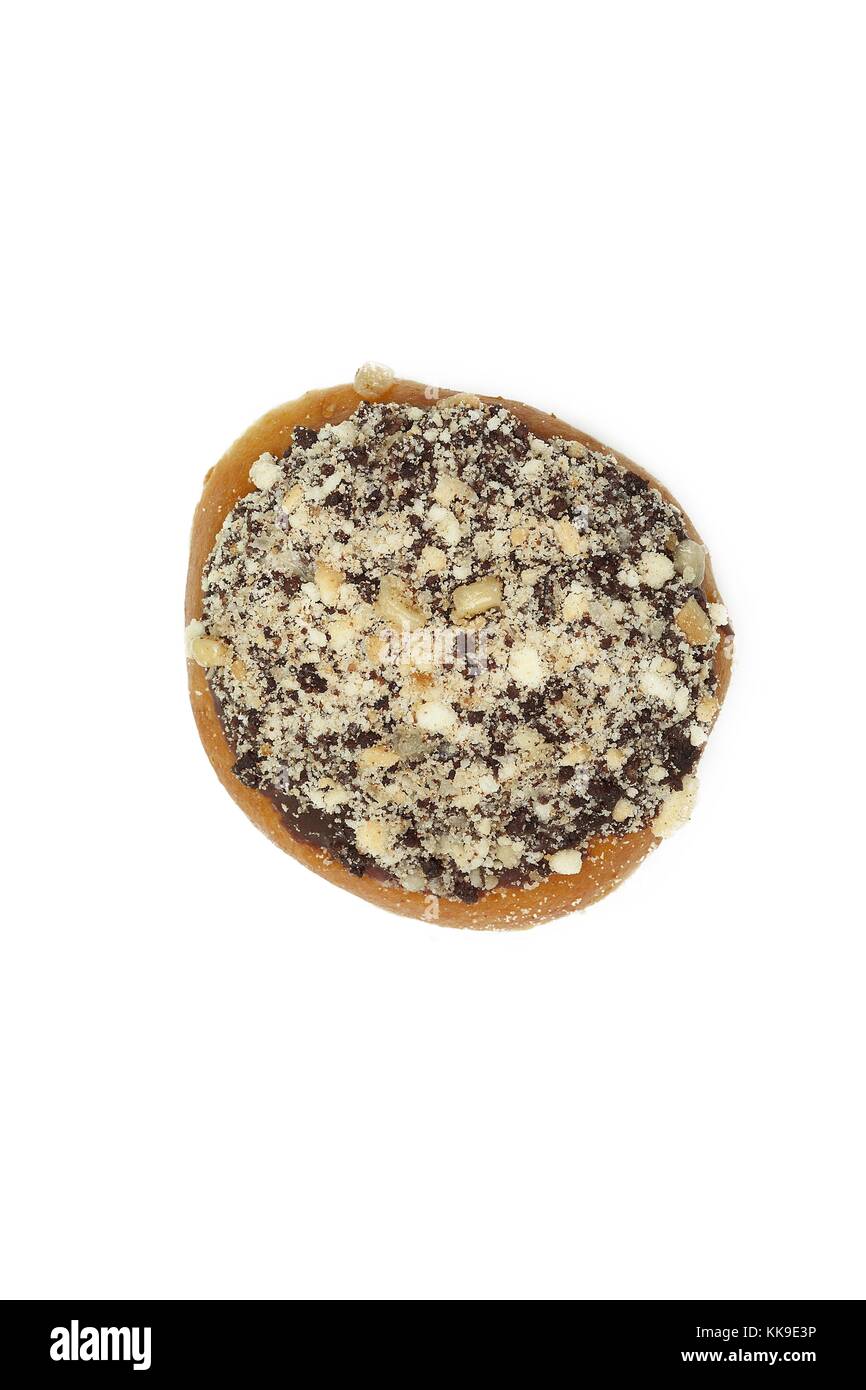 chocate cream filled doughnut Stock Photo - Alamy