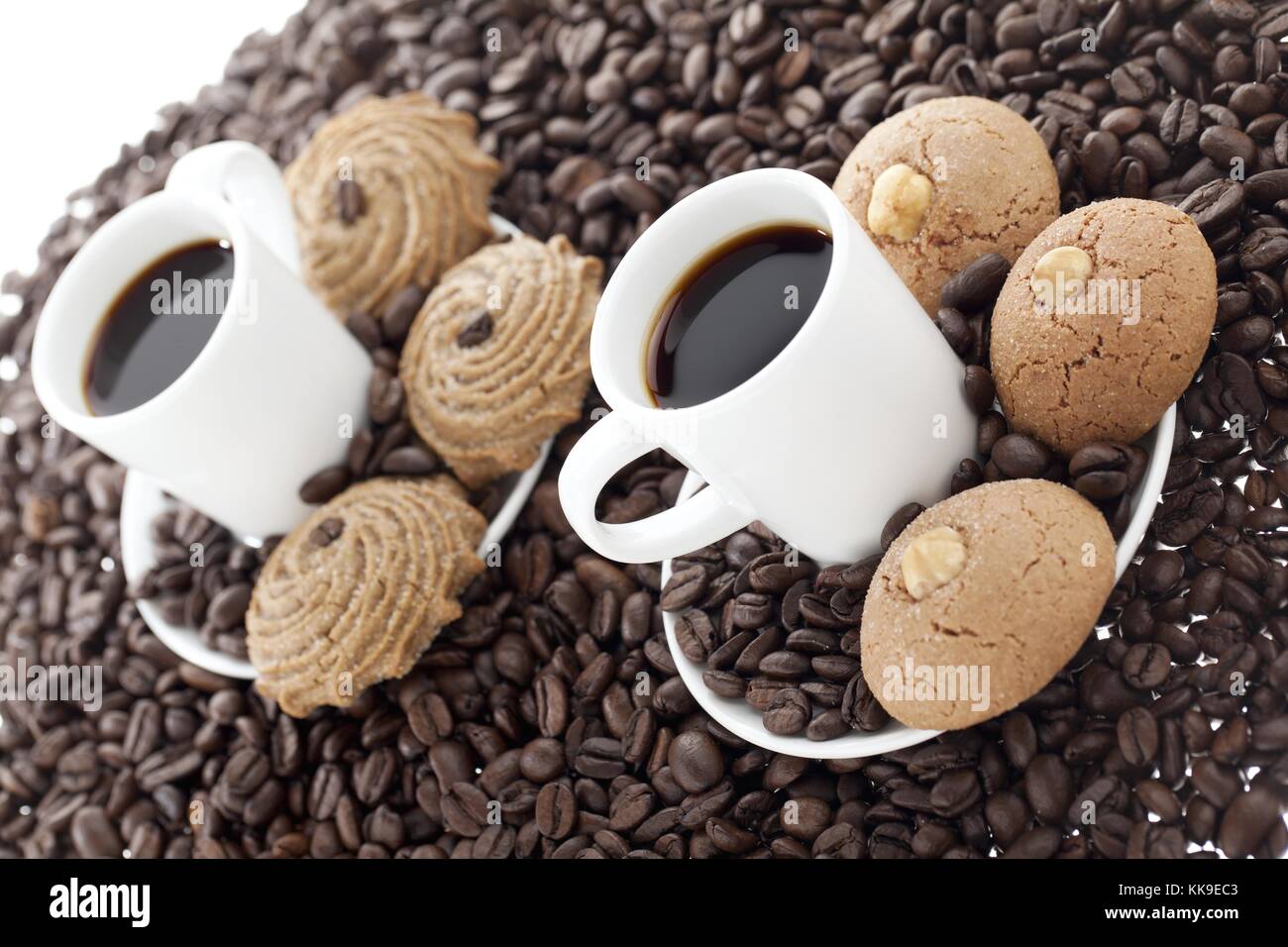coffee and pastry for breakfast Stock Photo - Alamy