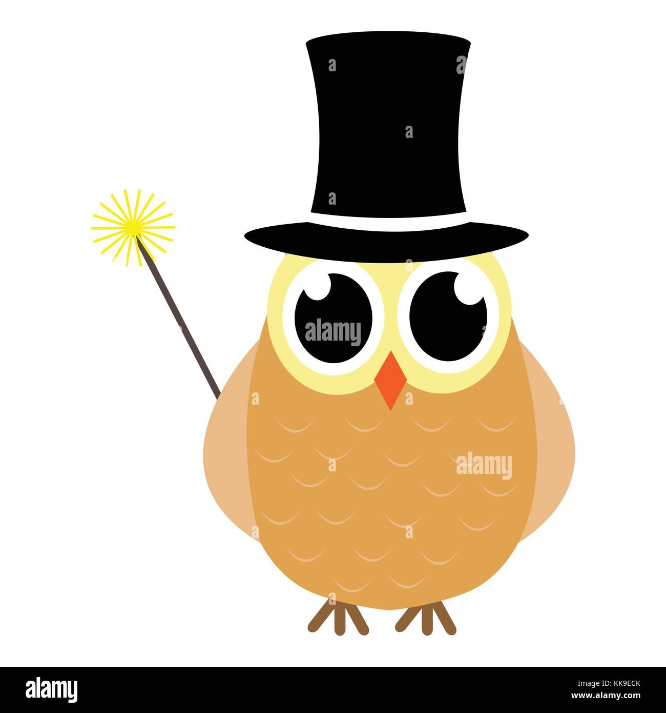 Cartoon style owl magician Stock Vector Image & Art - Alamy