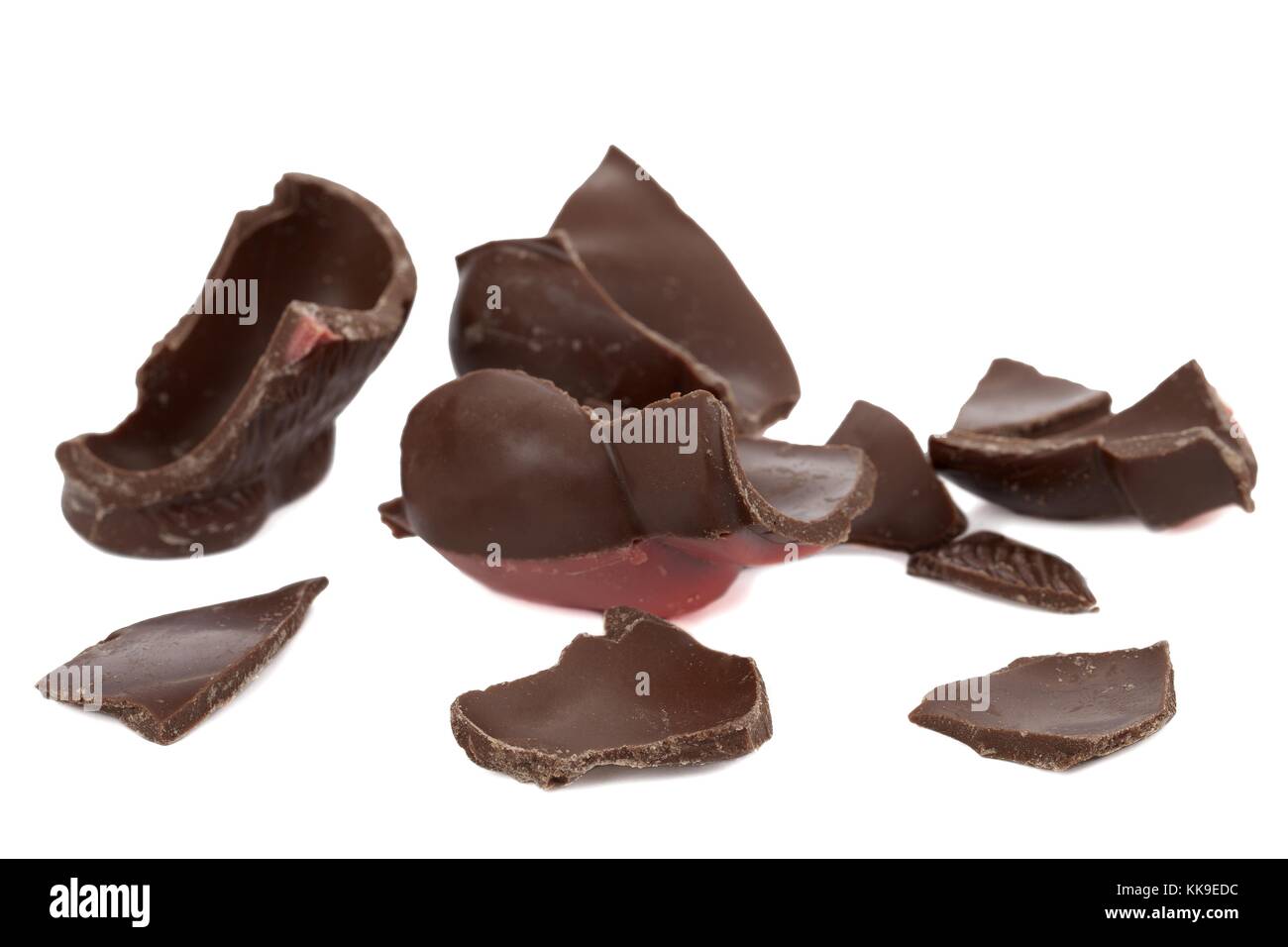 cracked easter chocolate Stock Photo - Alamy