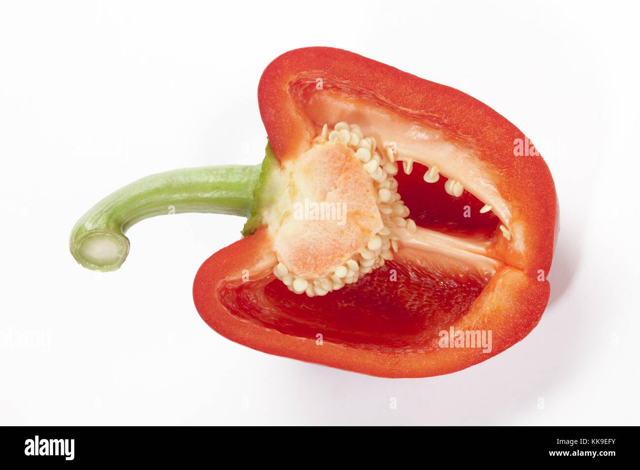 cut open pepper Stock Photo - Alamy