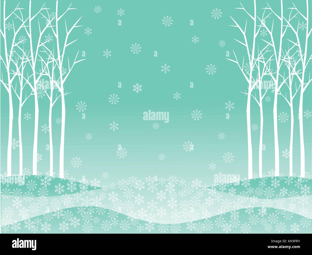 Vector background of white dried winter leaves Stock Vector Image & Art ...