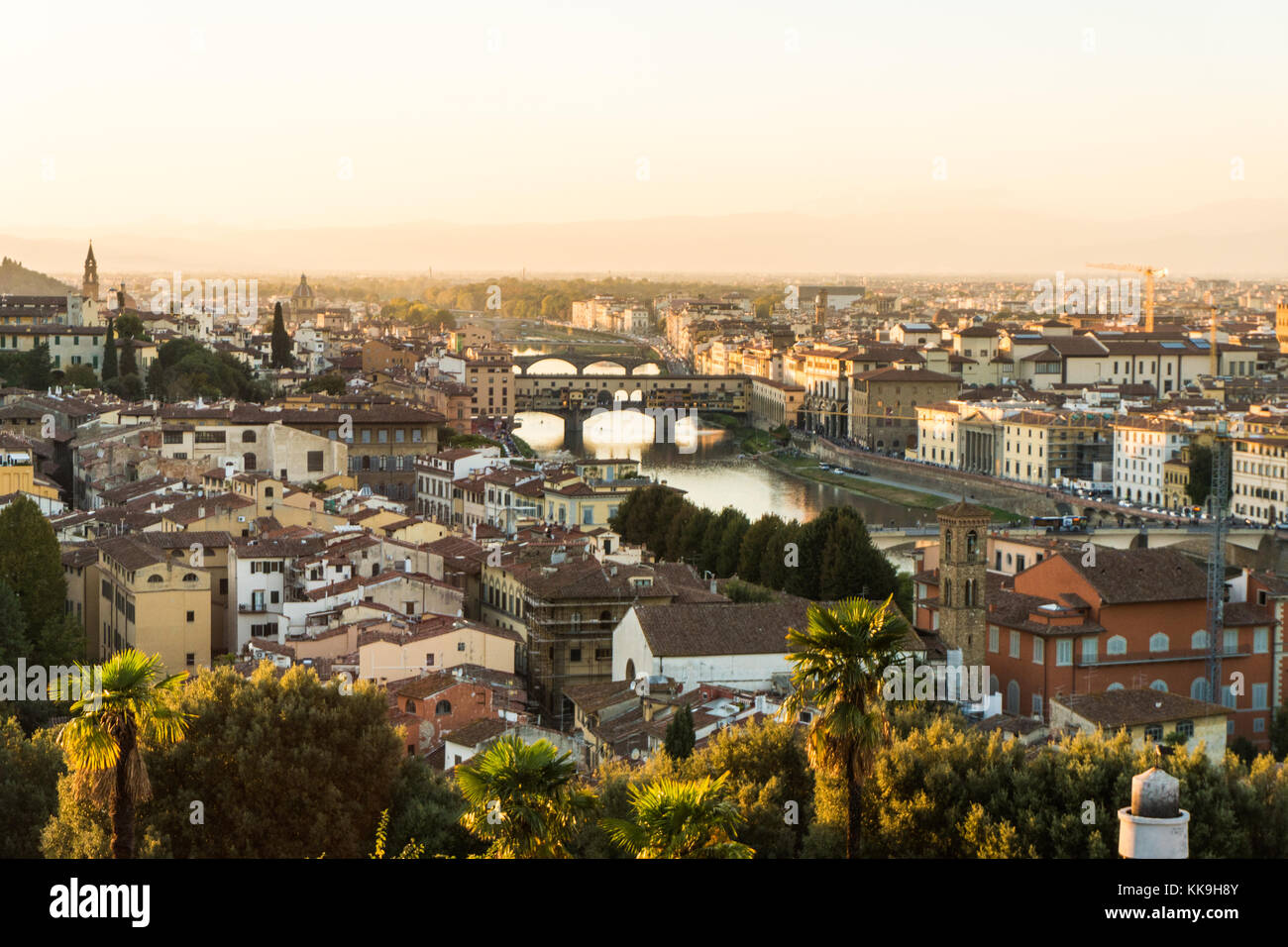 Beautiful cityscape skyline of Firenze Florence , Italy, with the ...