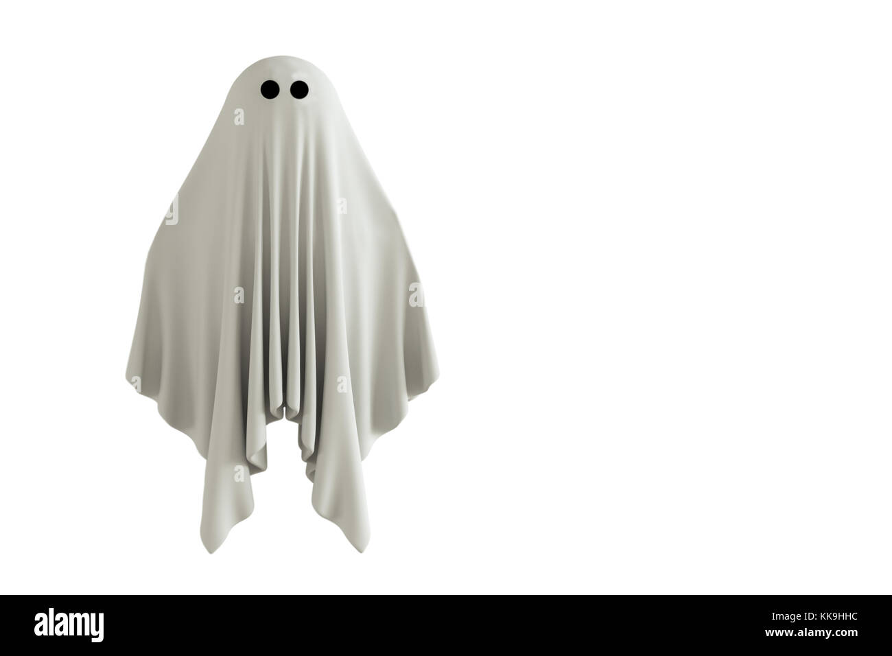 3d illustration of a ghost isolated on white background Stock Photo - Alamy
