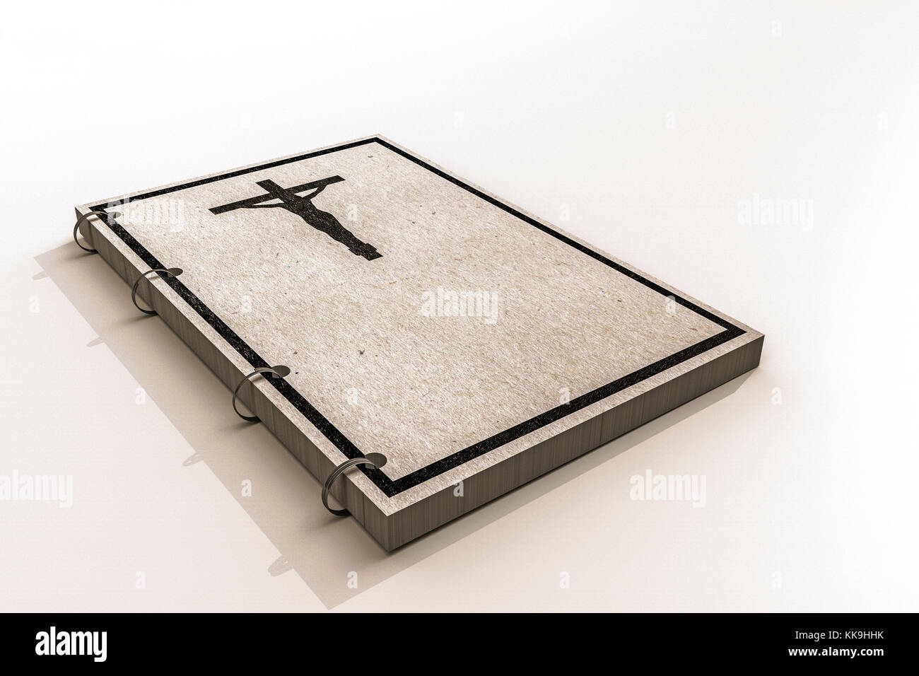 3d illustration of the Jesus book isolated on white background Stock ...