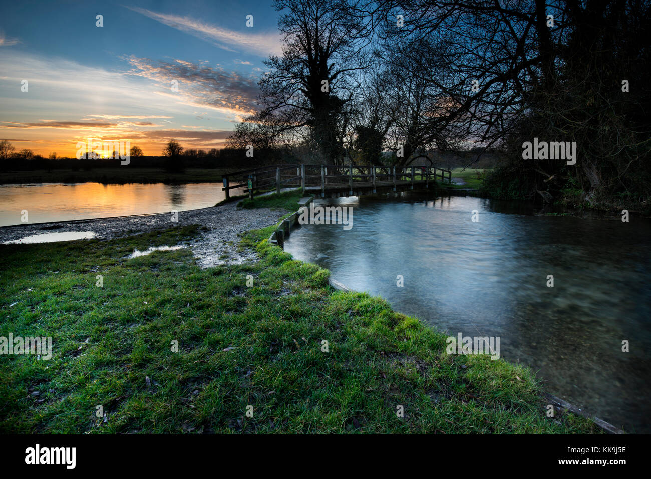 The River Test at Chilbolton Common, Hampshire Stock Photo - Alamy