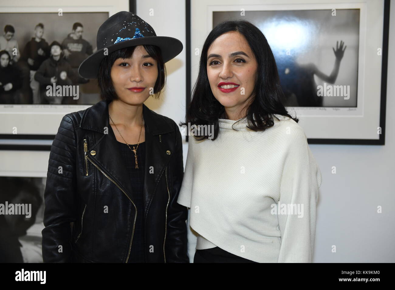 French photographer Anaistamo Martane (right), the wife of Chinese ...