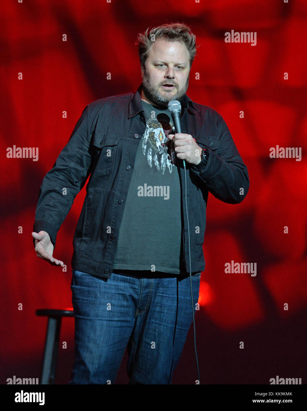 HOLLYWOOD FL - JANUARY 30: Comedian Forrest Shaw performs at Hard Rock ...