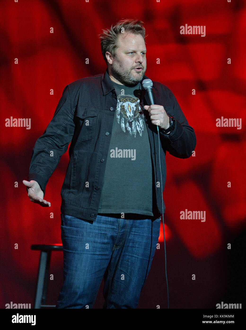 HOLLYWOOD FL - JANUARY 30: Comedian Forrest Shaw performs at Hard Rock ...