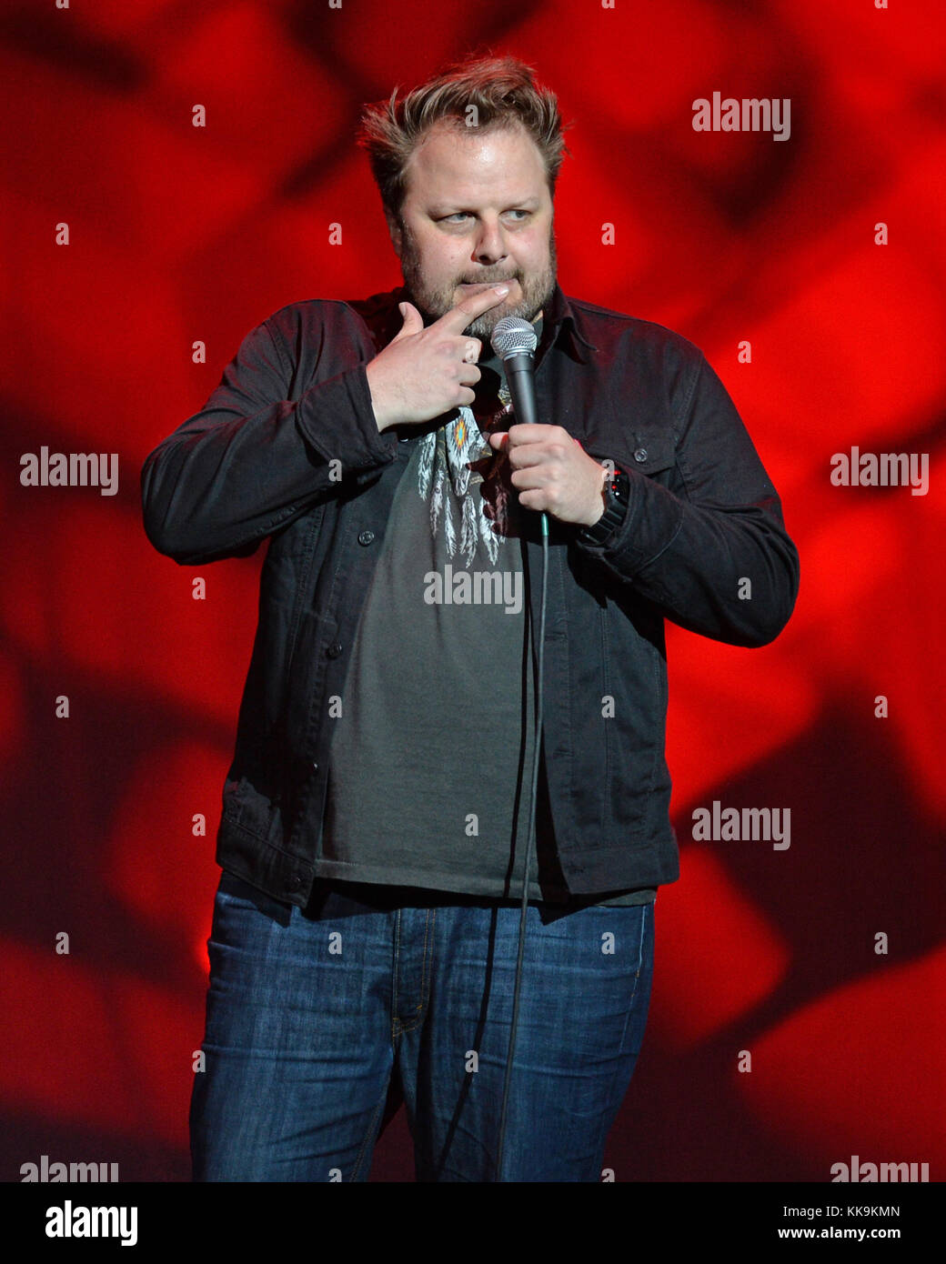 HOLLYWOOD FL - JANUARY 30: Comedian Forrest Shaw performs at Hard Rock ...