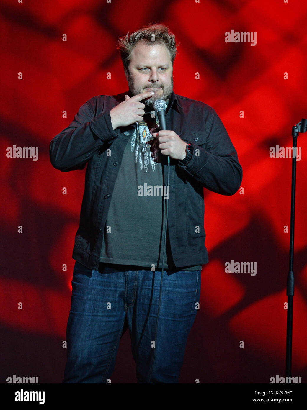 HOLLYWOOD FL - JANUARY 30: Comedian Forrest Shaw performs at Hard Rock ...