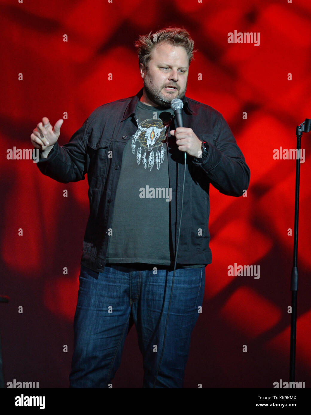HOLLYWOOD FL - JANUARY 30: Comedian Forrest Shaw performs at Hard Rock ...